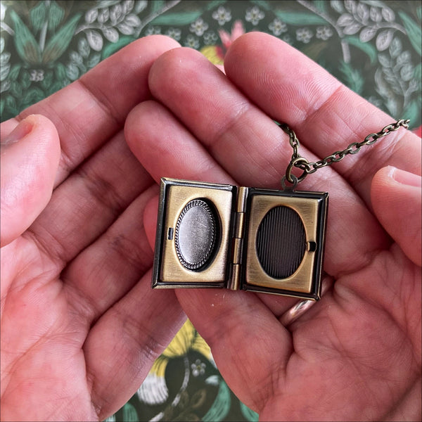 Nancy Drew Secret of the Old Clock Book Locket Necklace by Marshall an ...