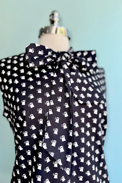 Tiny Ghosts Bow Top by Retrolicious – Modern Millie