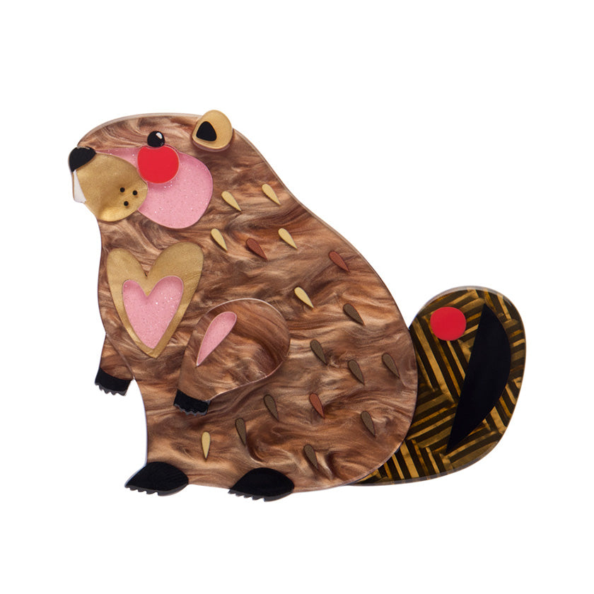 The Busy Beaver Brooch by Erstwilder – Modern Millie