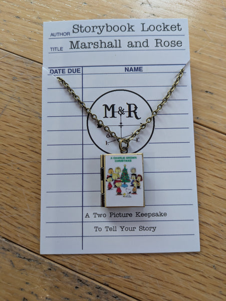 A Charlie Brown Christmas Book Locket Necklace by Marshall and Rose ...