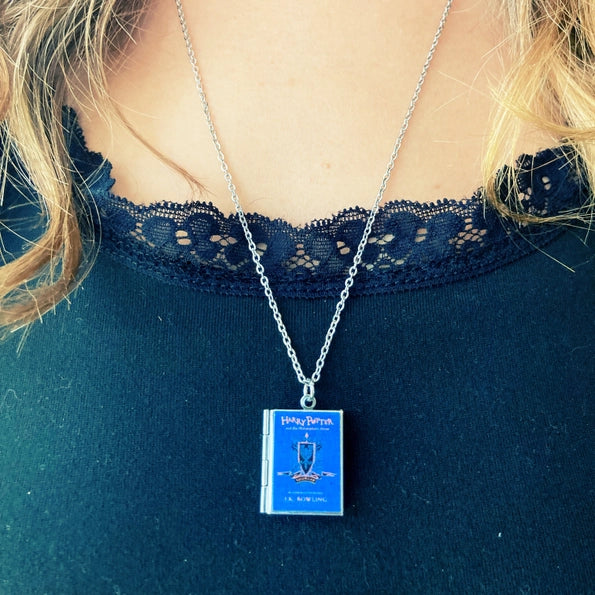 House Ravenclaw Book Locket Necklace by Marshall and Rose – Modern Millie