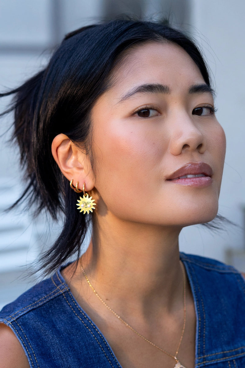 Celestial Drop Hoop Earrings by Peter and June – Modern Millie