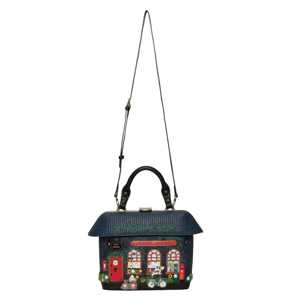 Old Post Office Grab Bag in Navy by Vendula London – Modern Millie