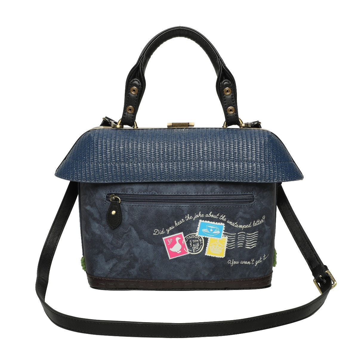 Old Post Office Grab Bag in Navy by Vendula London – Modern Millie