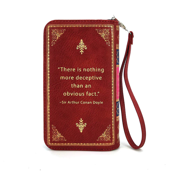 Sherlock Holmes Book Wallet in Red – Modern Millie