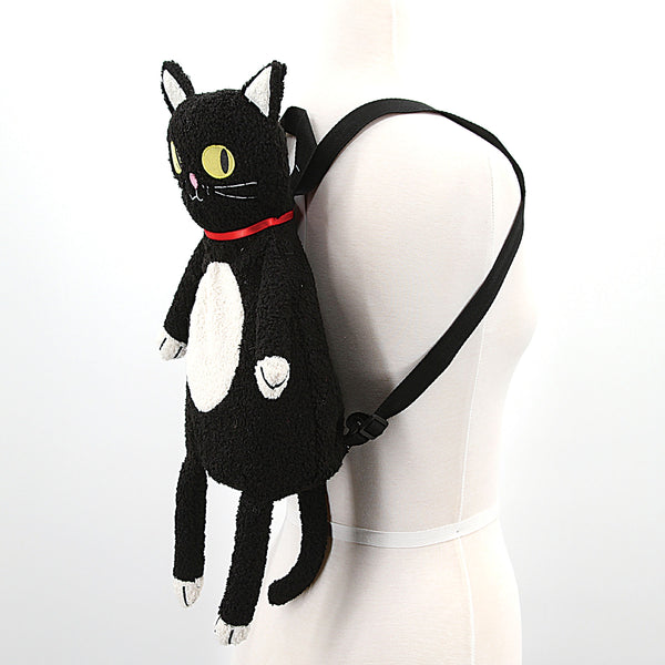 Furry Black Cat Backpack – Modern Millie