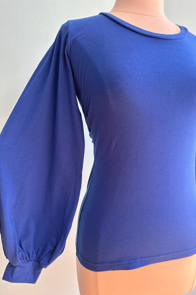 Royal Blue Bishop Sleeve Grace Top by Heart of Haute – Modern Millie